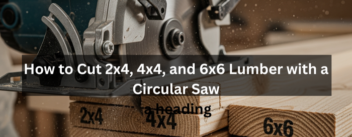 How to Cut 2x4, 4x4 and 6x6 Lumber with a Circular Saw