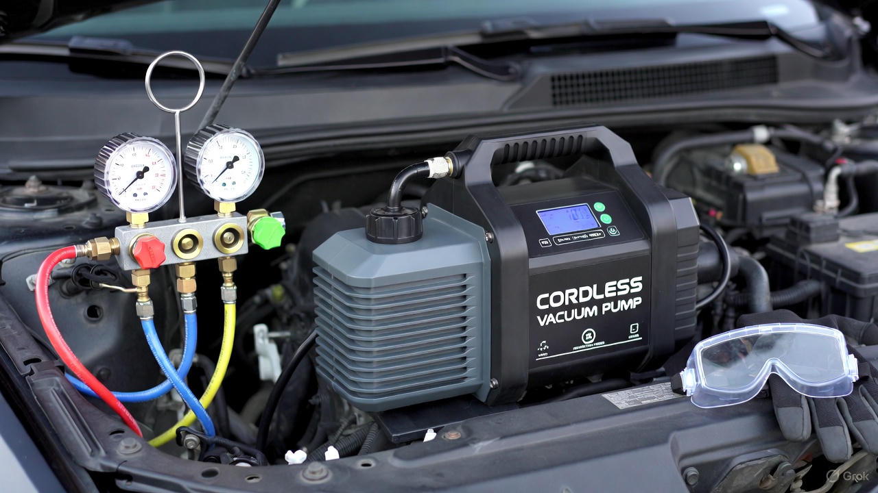 How to Evacuate a Car's AC System with a Vacuum Pump