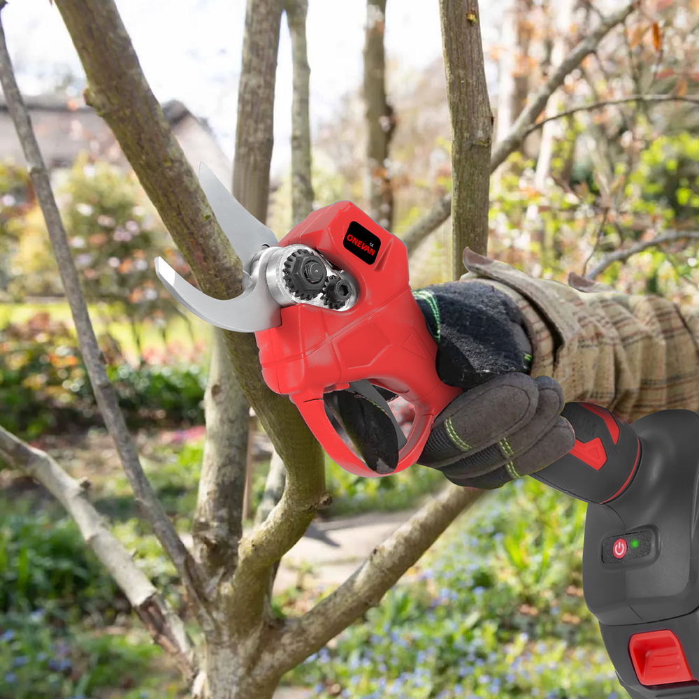 ONEVAN 30mm Cordless Pruning Shears Portable Garden Shears